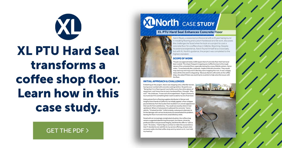 XL PTU Hard Seal Transforms Concrete Floor Case Study - XL North